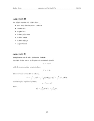 videoMotionTrackingPCA | PDF