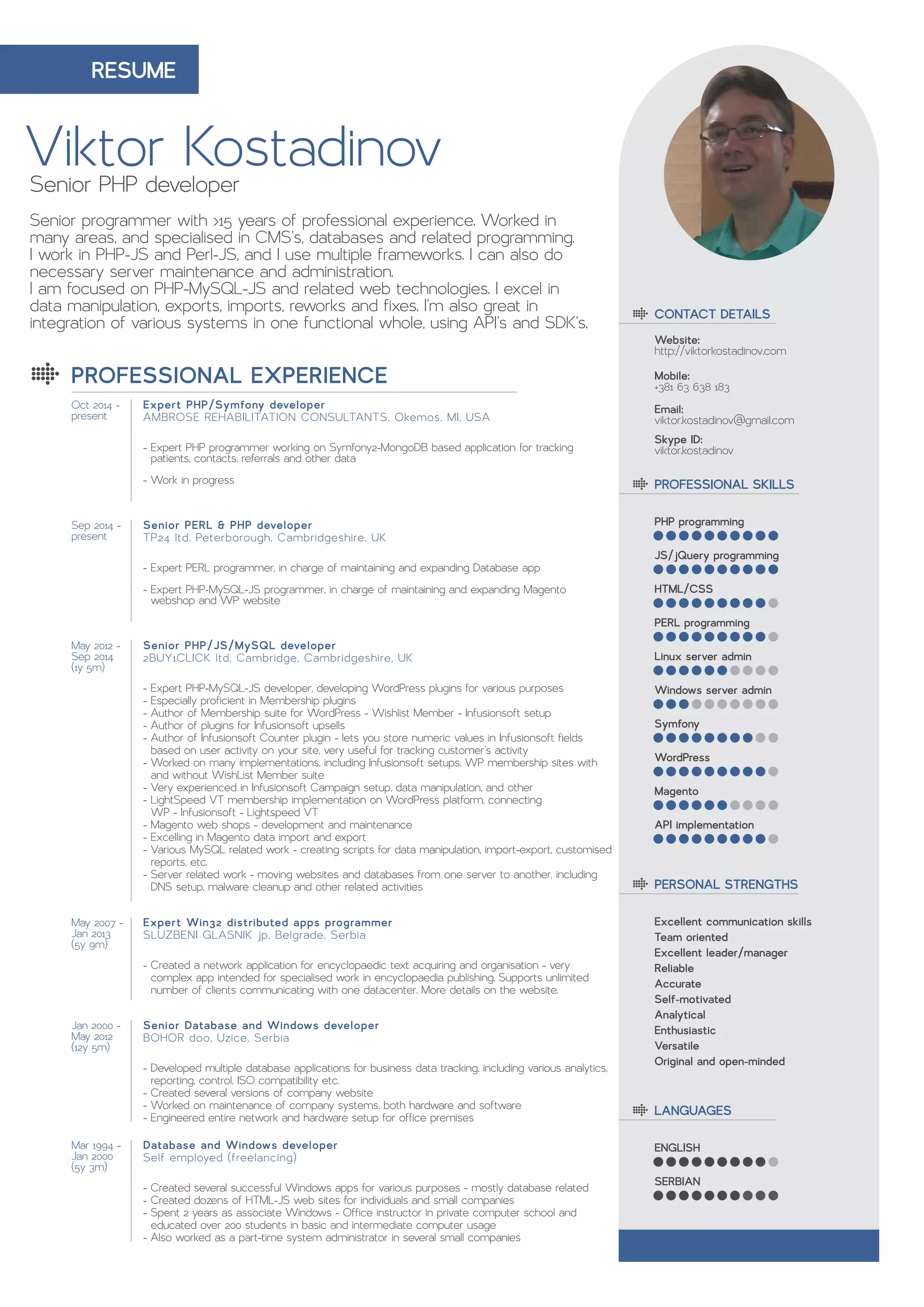 Viktor Kostadinov resume | PDF