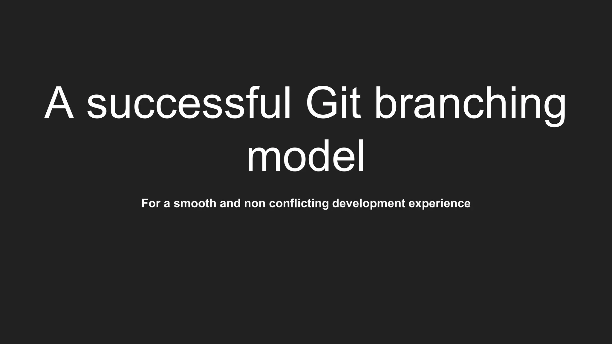A successful Git branching model | PPTX