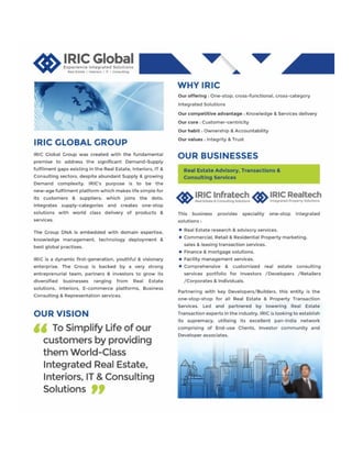 IRIC GLOBAL- Profile | PDF