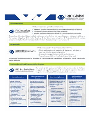 IRIC GLOBAL- Profile | PDF