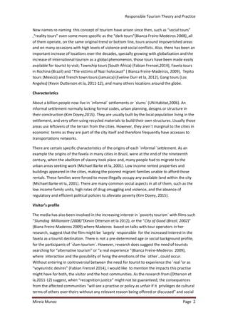 Slum tourism, Is it responsible | PDF