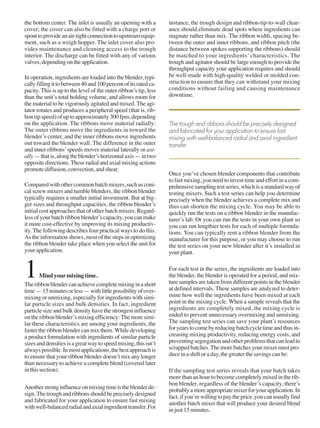 Ways to Optimize Ribbon Blender Efficiency, PBE Jan 2008 | PDF