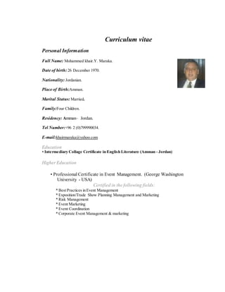 curriculum vitae mohammed Khair 2016 | DOCX