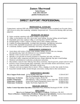 James Sherwood DSP Resume | DOCX