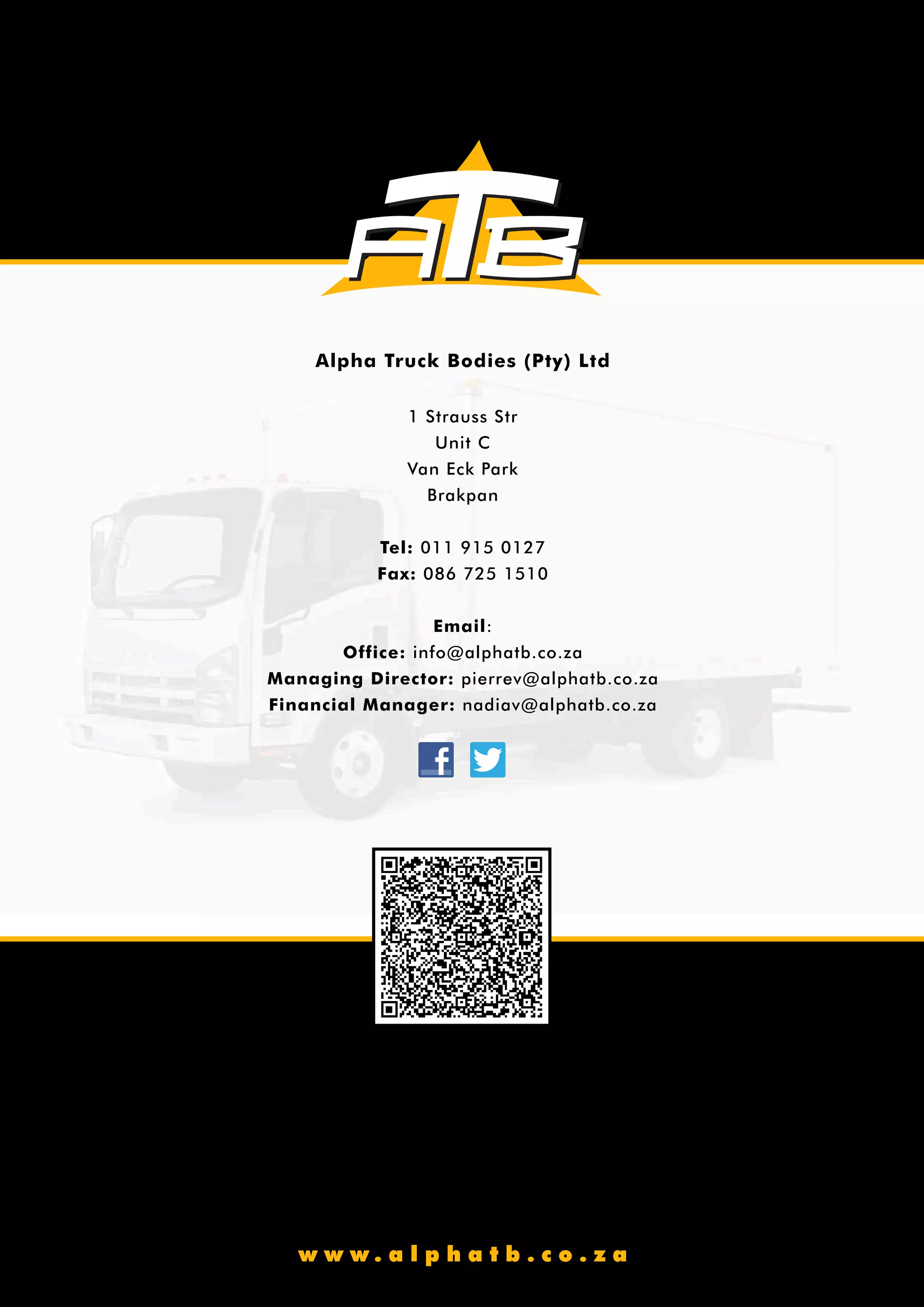 Alpha Truck Bodies Profile 2015 | PDF