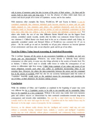 Ethics in Capitalism | DOCX