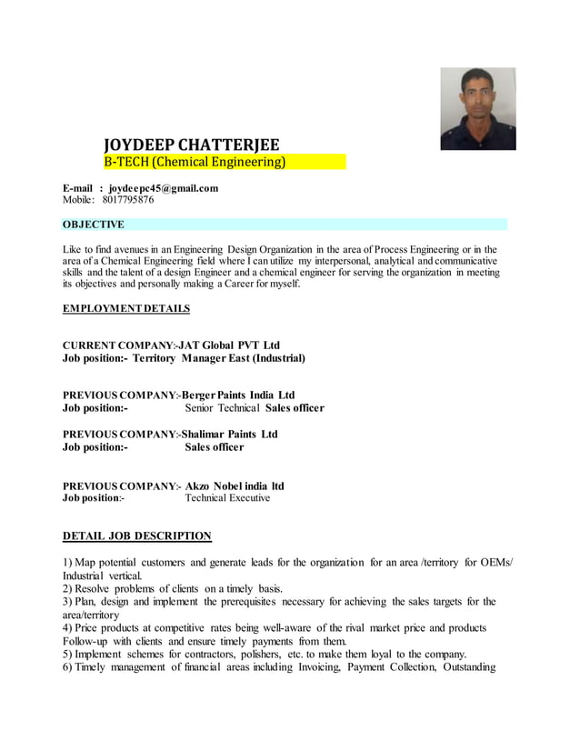 CV JOY updated | PDF