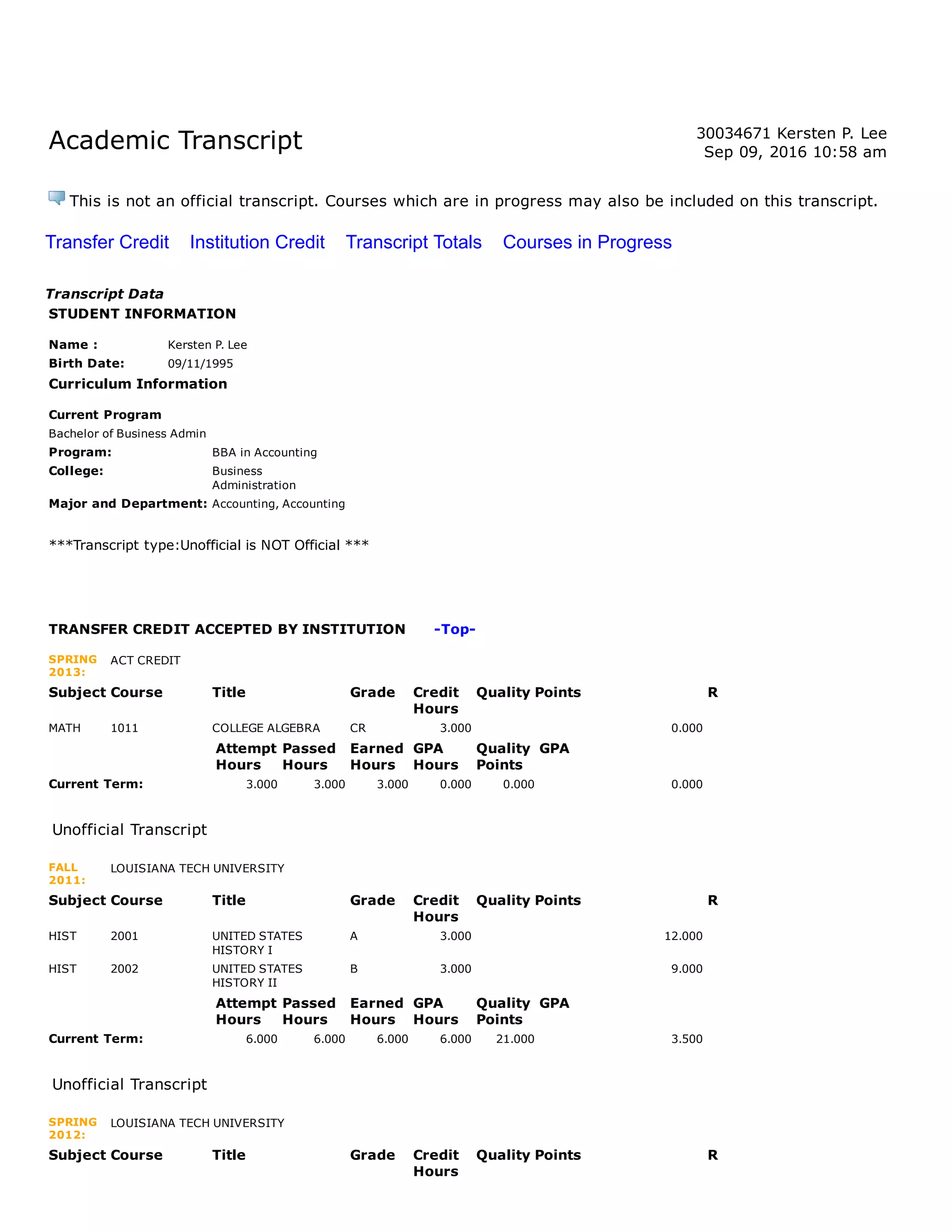 Lee.K.09111995.TRANSCRIPT | PDF