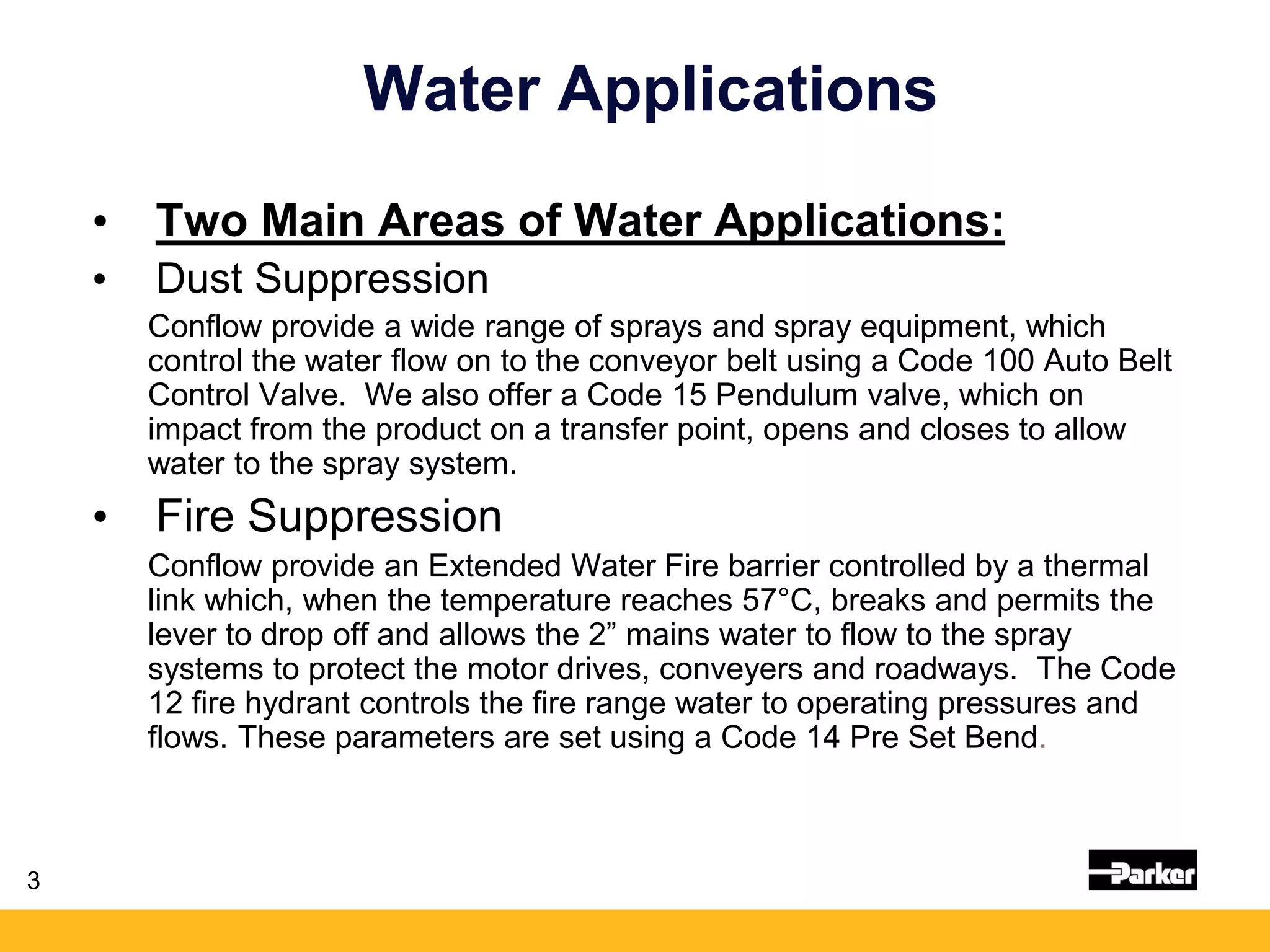 Overview of Conflow Products | PDF
