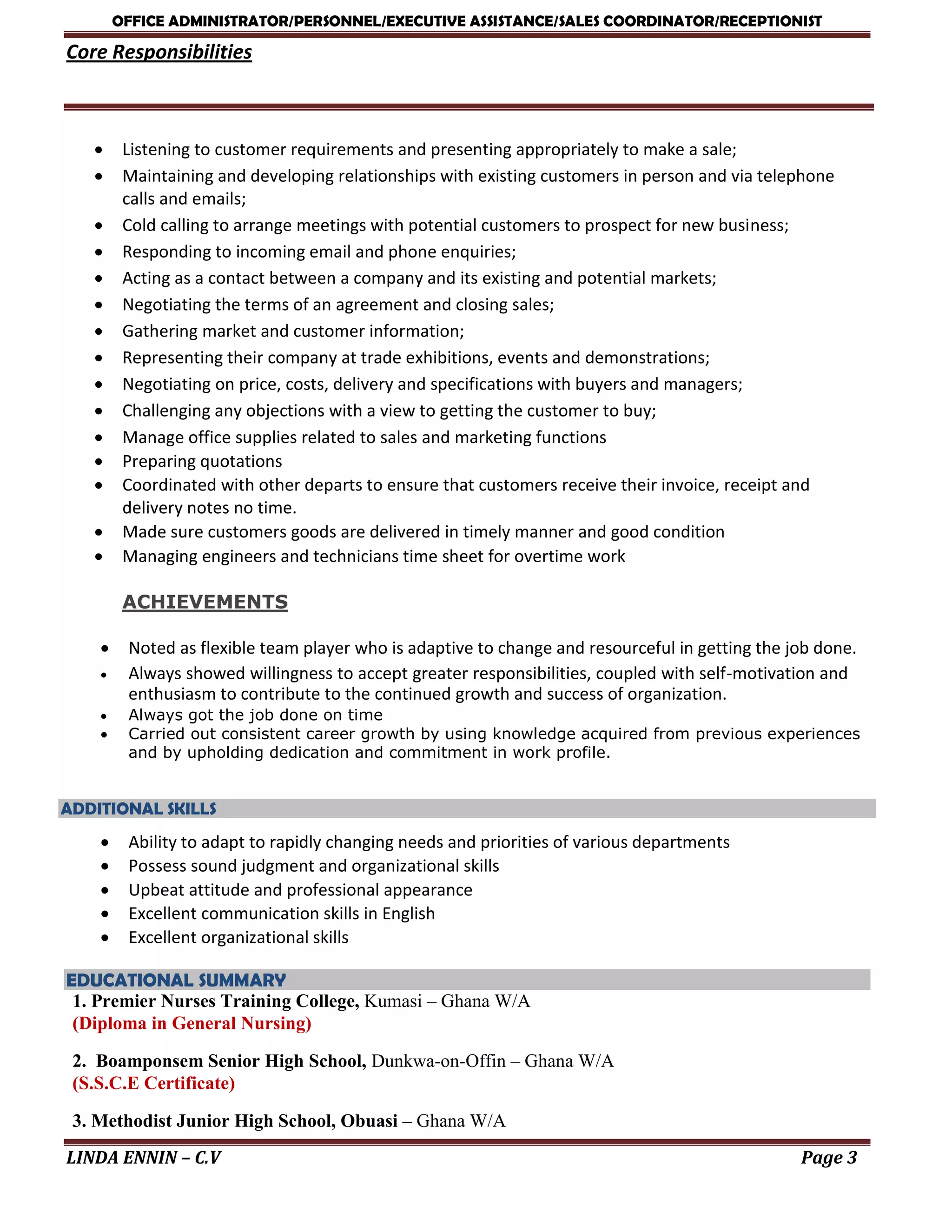 LINDA ENNIN (CV-UPDATED) | PDF