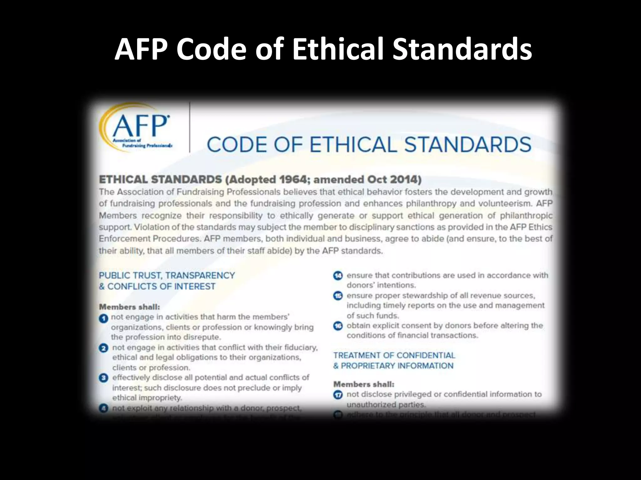 Nonprofit Day - Ethics Presentation. Gary Bukowski 10.25.16