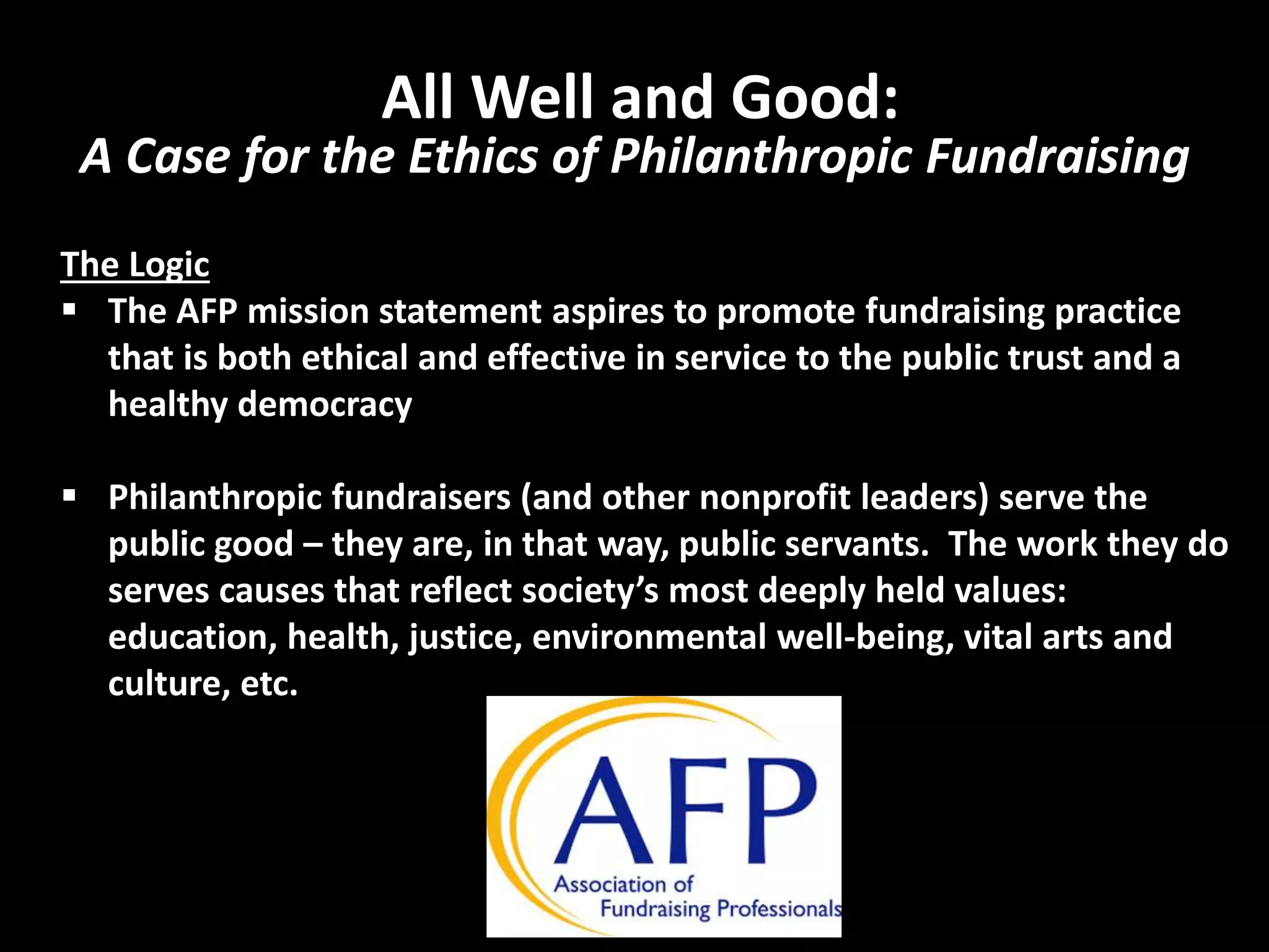 Nonprofit Day - Ethics Presentation. Gary Bukowski 10.25.16