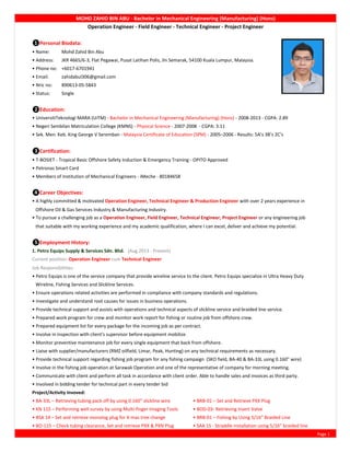 Mohd Zahid_Resume | PDF