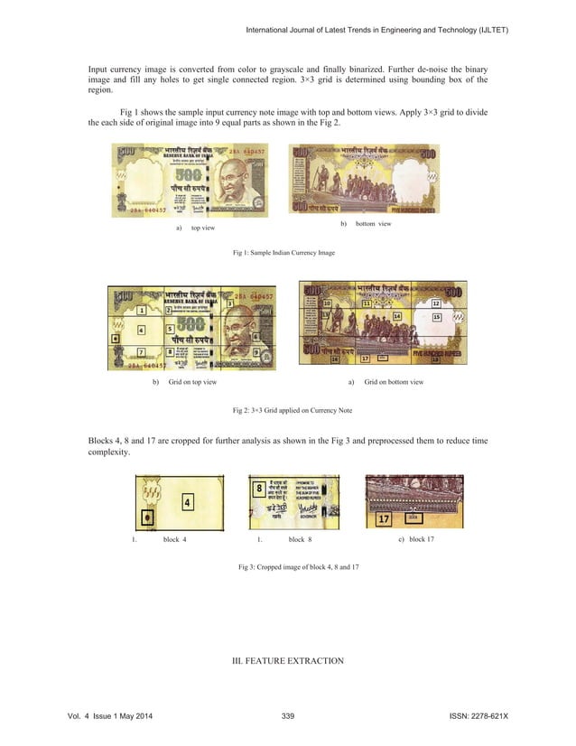 Grid Based Feature Extraction for the Recognition of Indian Currency ...