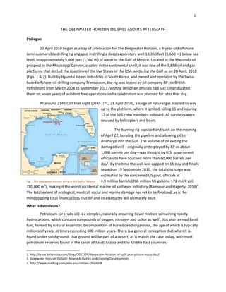 Deepwater Horizon Oil Spill-signed | PDF