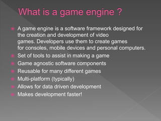 PRESENTATION ON Game Engine | PPTX