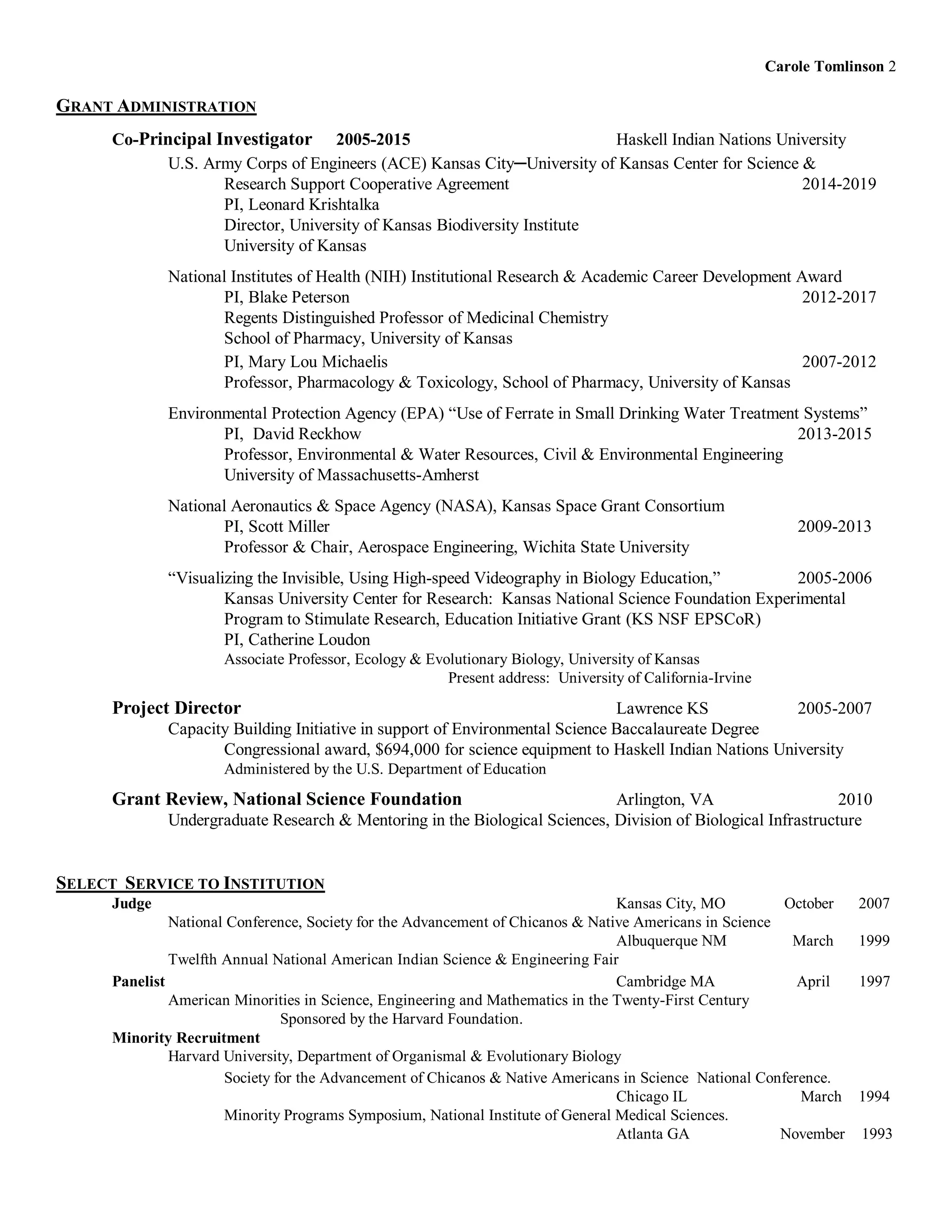 CV_Carole Tomlinson_Sept_ 2015 | PDF