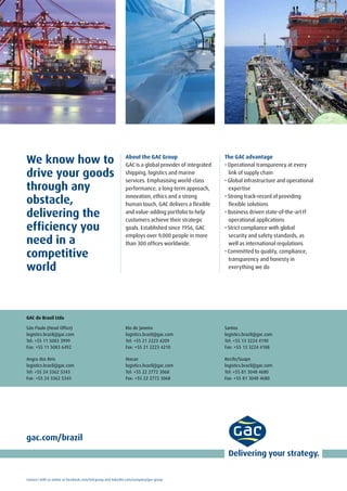 GAC Brazil Logistics Services 2016 | PDF