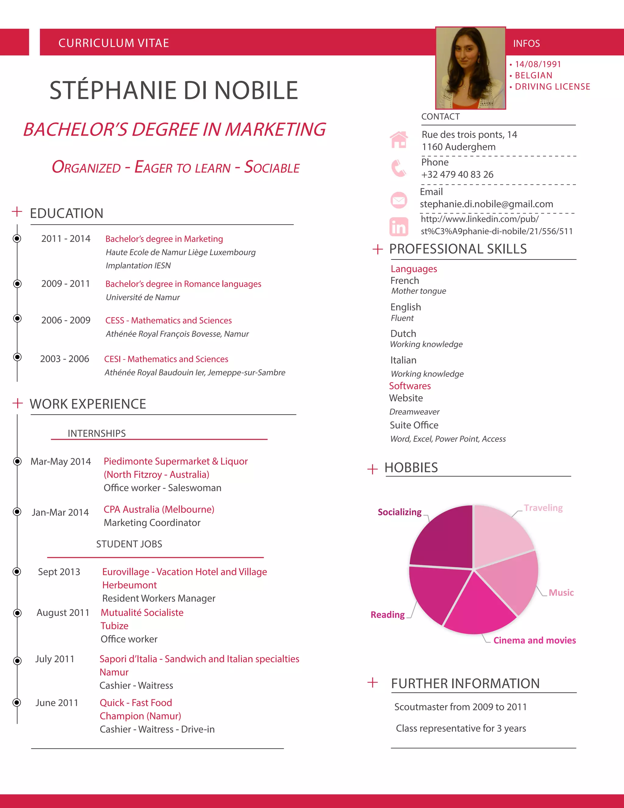 CV Stephanie Di Nobile2 | PDF