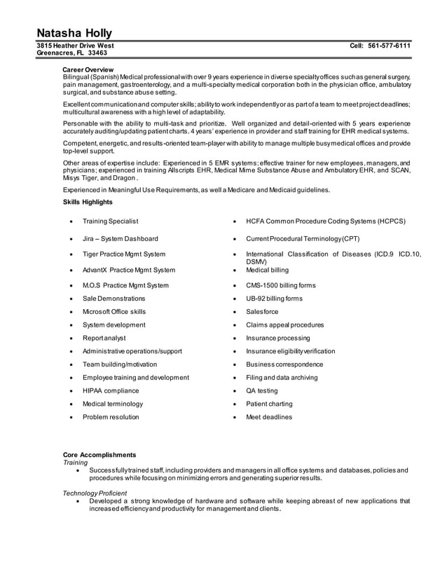 Natasha Holly Resume 2016 | PDF