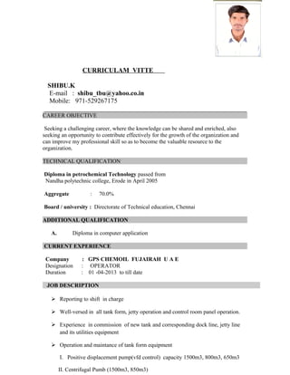 shibu resume | DOC
