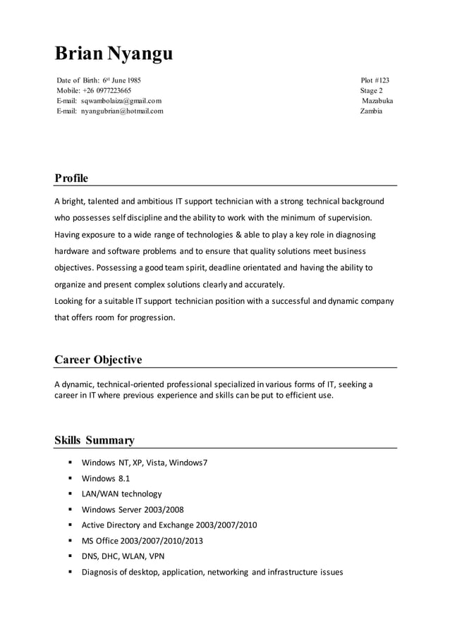 Brian Nyangu CV | PDF