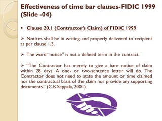 time bar clauses | PDF
