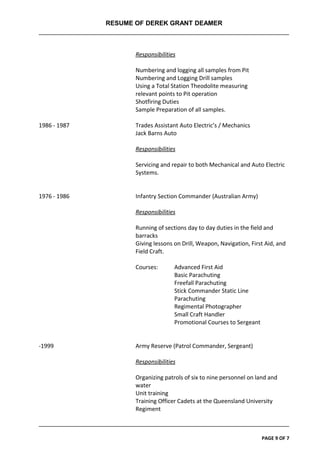 Derek Deamer Resume Aug 08-4 | DOC