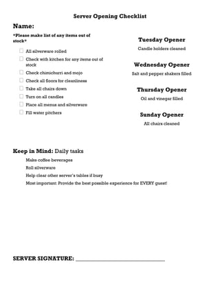 Server cleaning checklist.docx