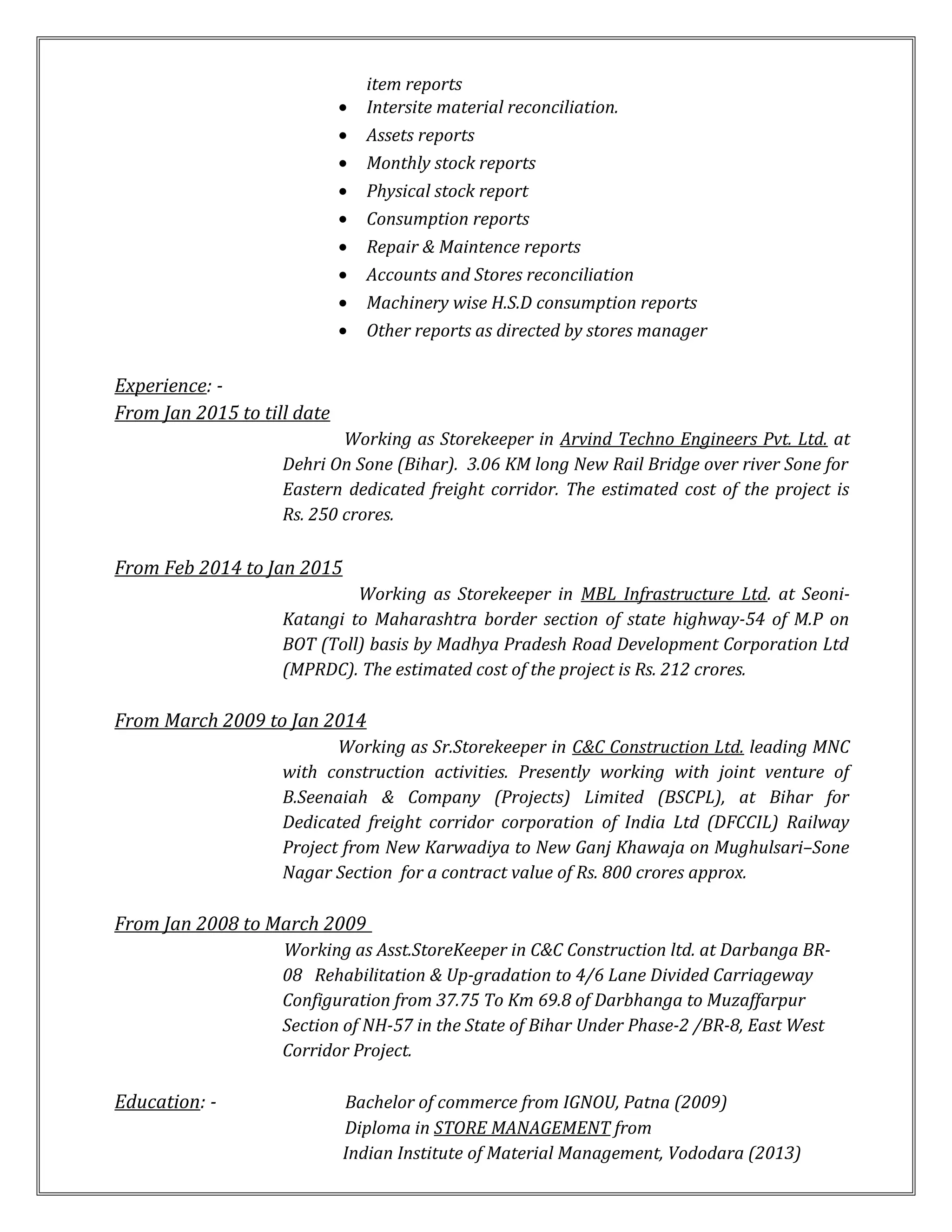 Resume (1) | PDF