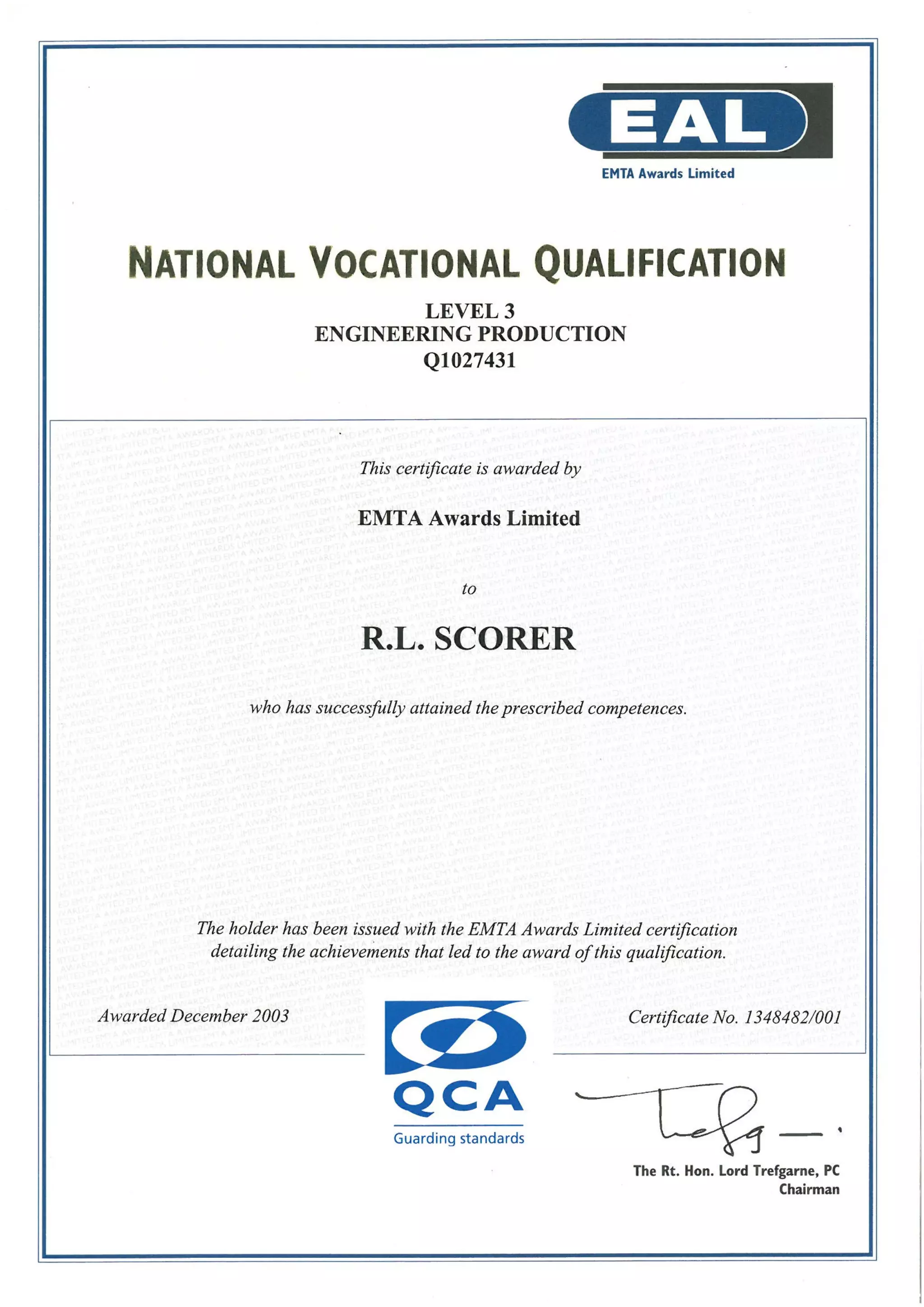 NVQ L3 Engineering Production | PDF
