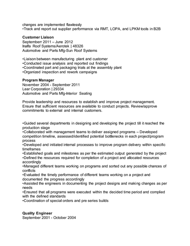 Quality Manager-Damon Goodwin | PDF