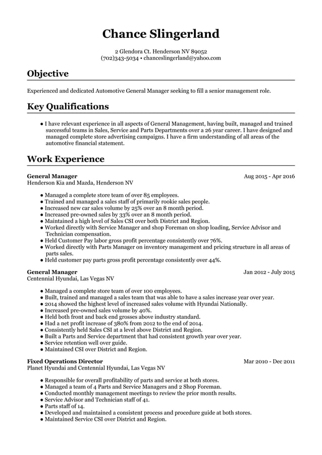 Slingerland Resume | PDF