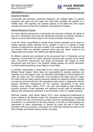 Key to a successful EGTL Site | DOCX