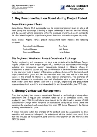Key to a successful EGTL Site | DOCX