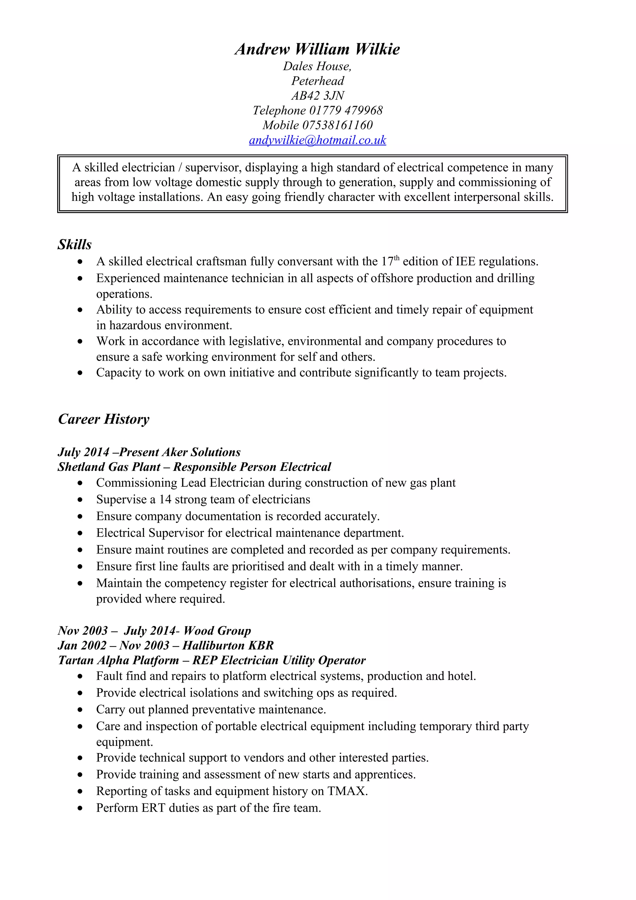 ANDY CV | DOC