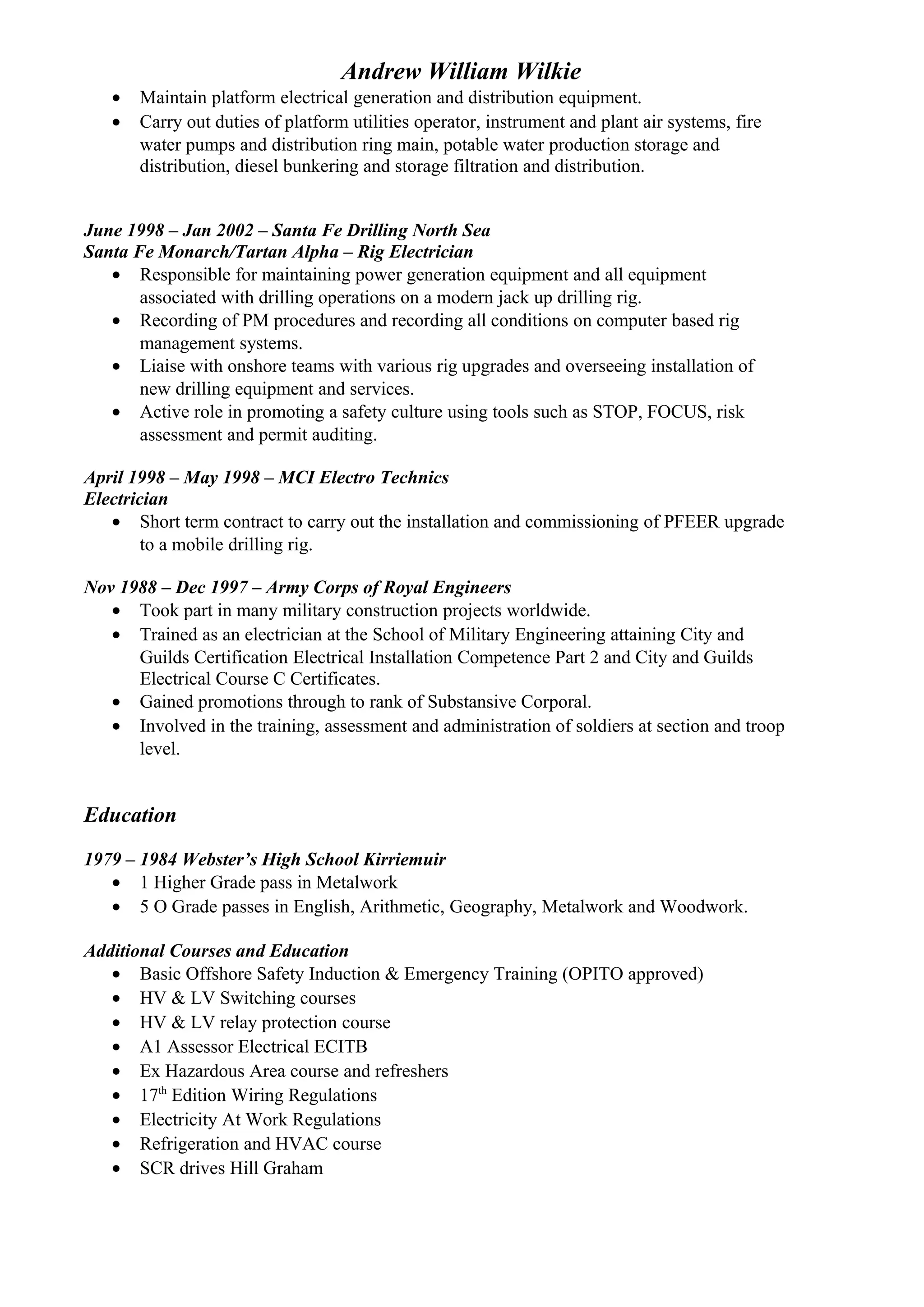 ANDY CV | DOC