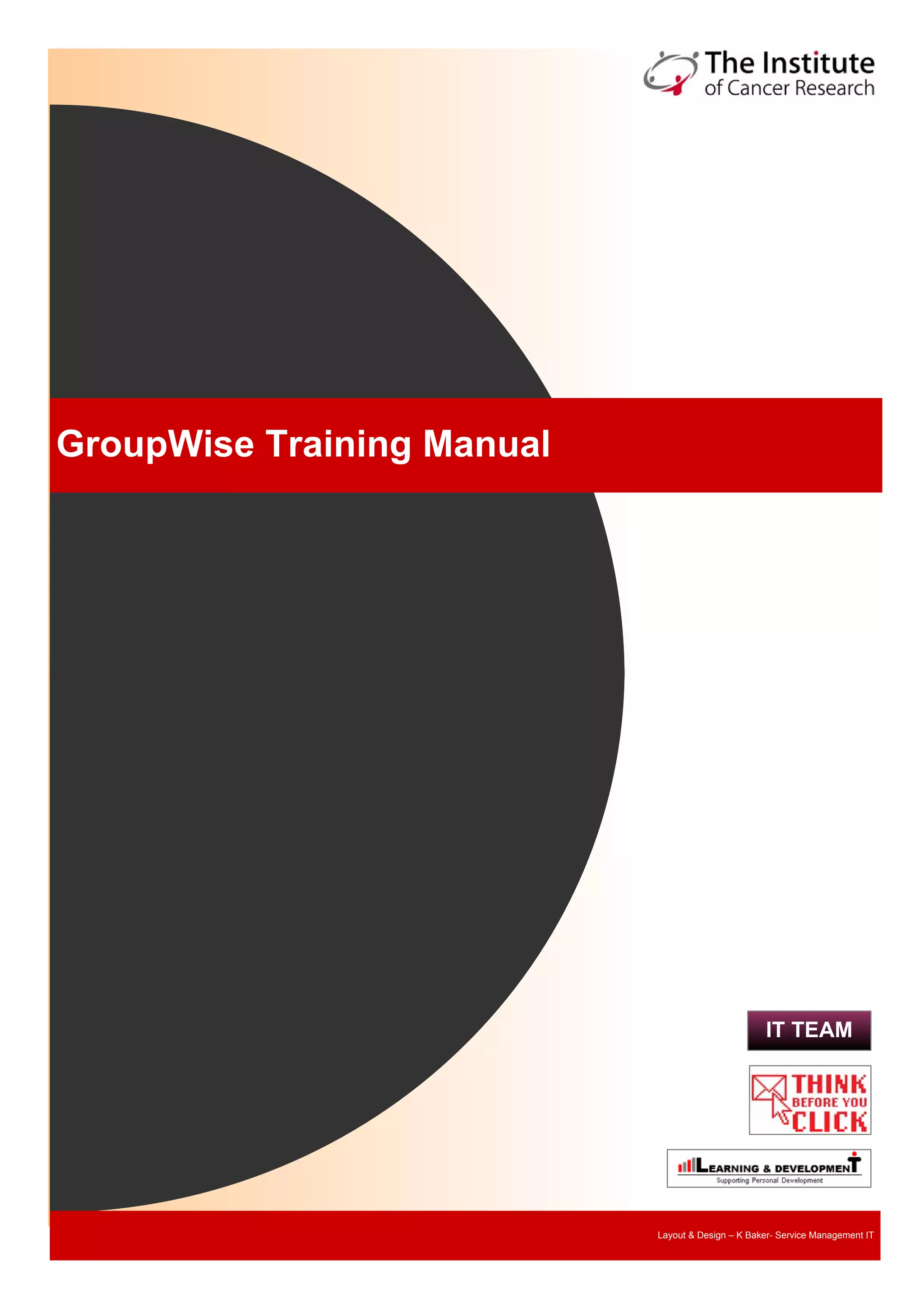 GroupWise Training Manual | PDF