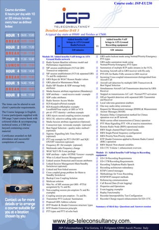 4 day course - Implementation of Next Gen. Voice Over IP Comm systems ...
