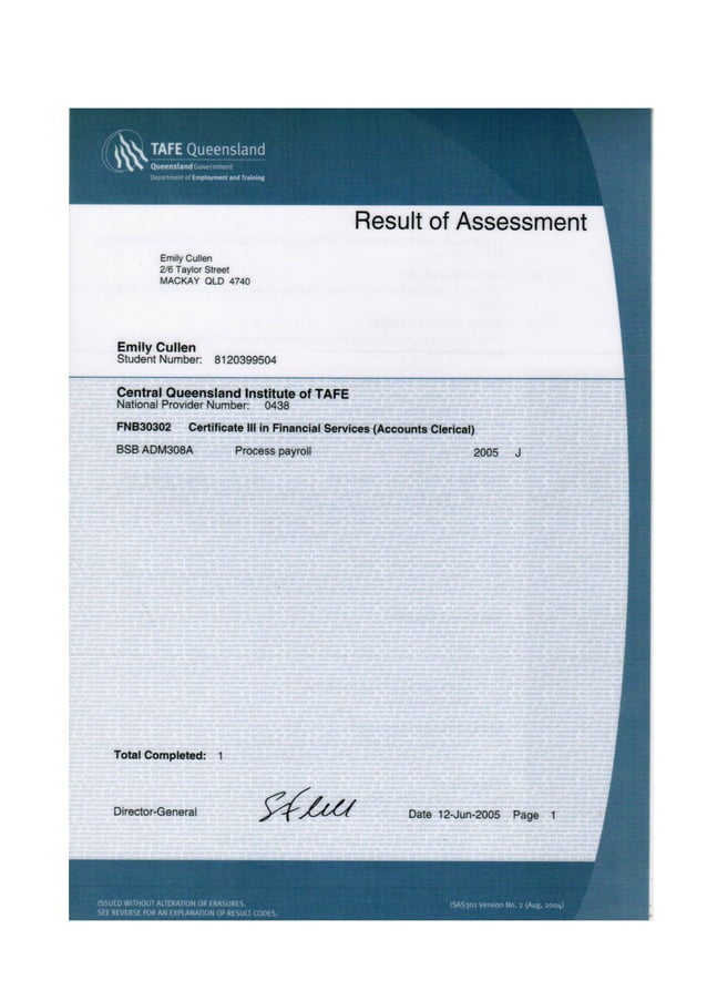 Tafe Certificates | PDF