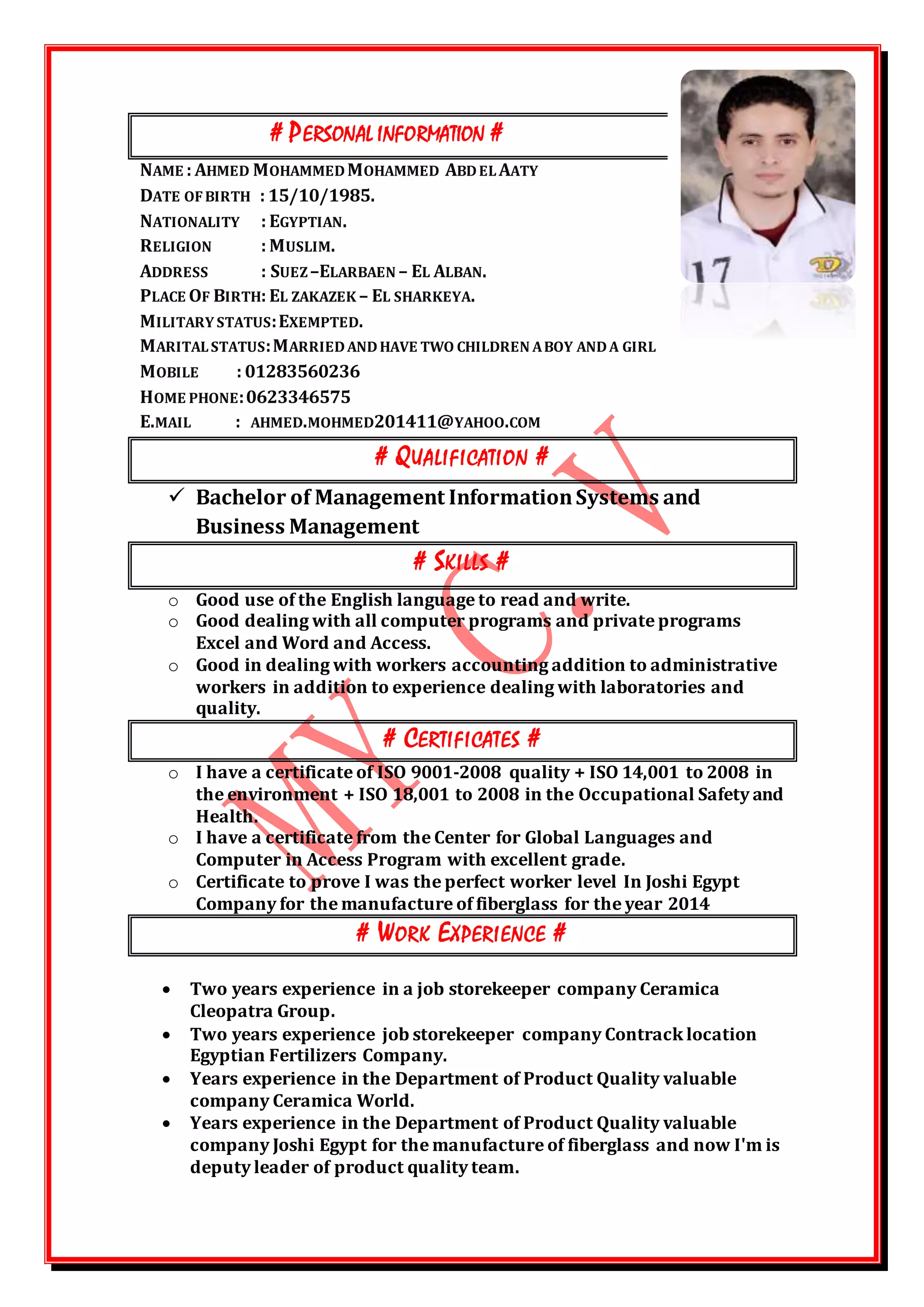 my cv | DOCX | Business Administration | Business