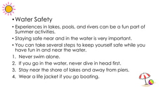 Summer Safety | PPTX