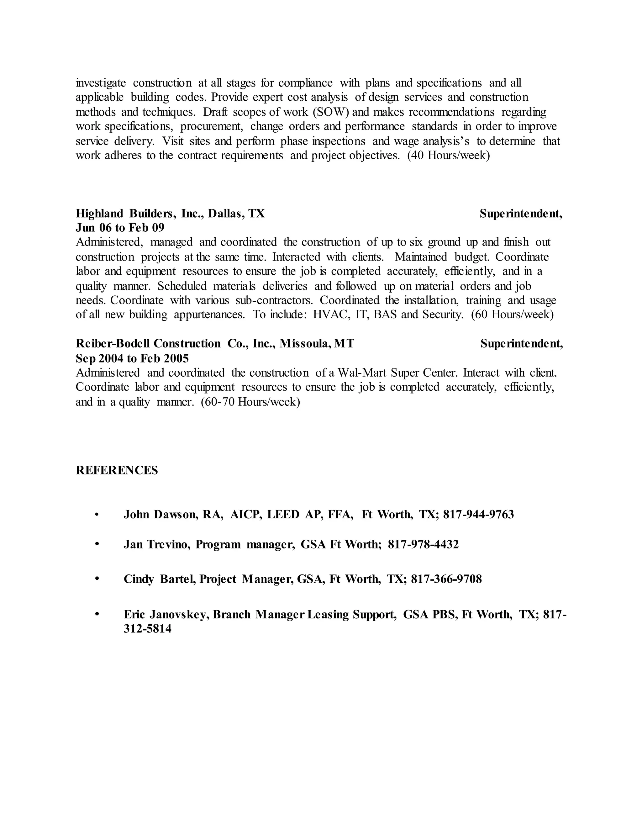 Gerald Durand Resume | DOCX | Construction Industry | Industries