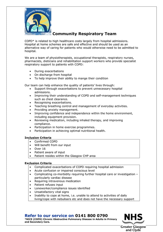 Community Respiratory Team Poster | DOC