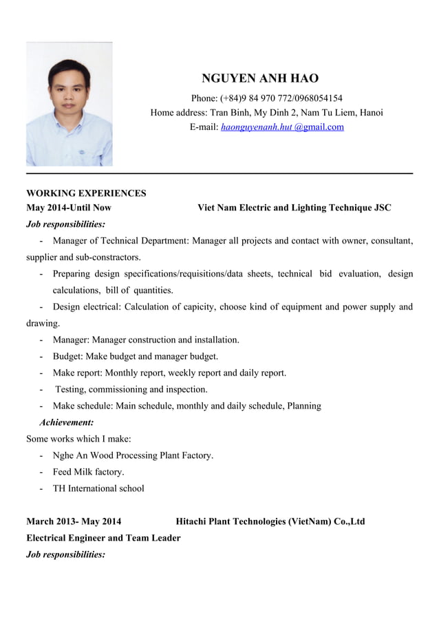 CV_Anh Hào | PDF