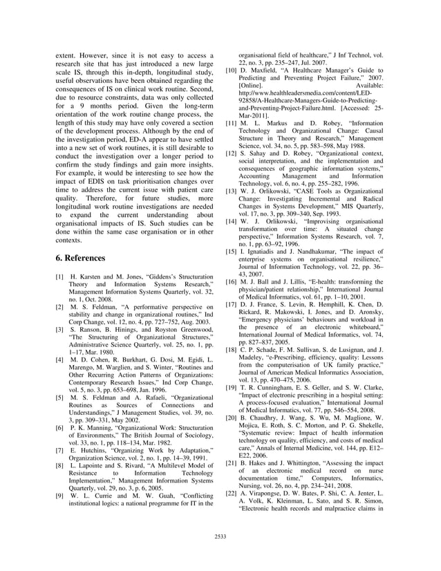 Exploring the Impact of Information System Introduction | PDF