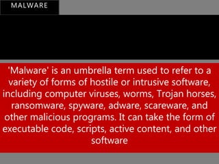 MALWARE AND ITS TYPES | PPTX