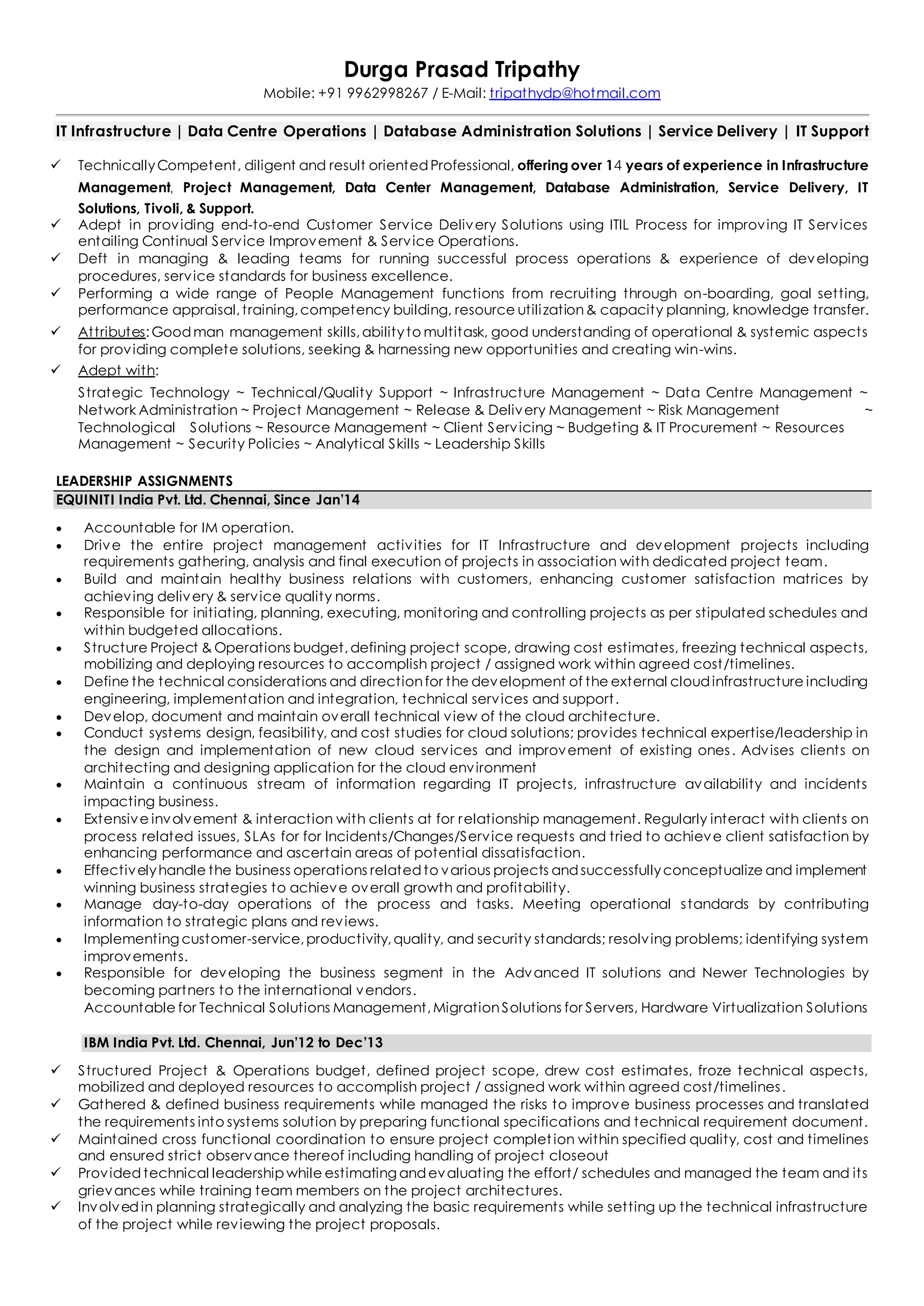 DPTripathy_Profile | DOCX