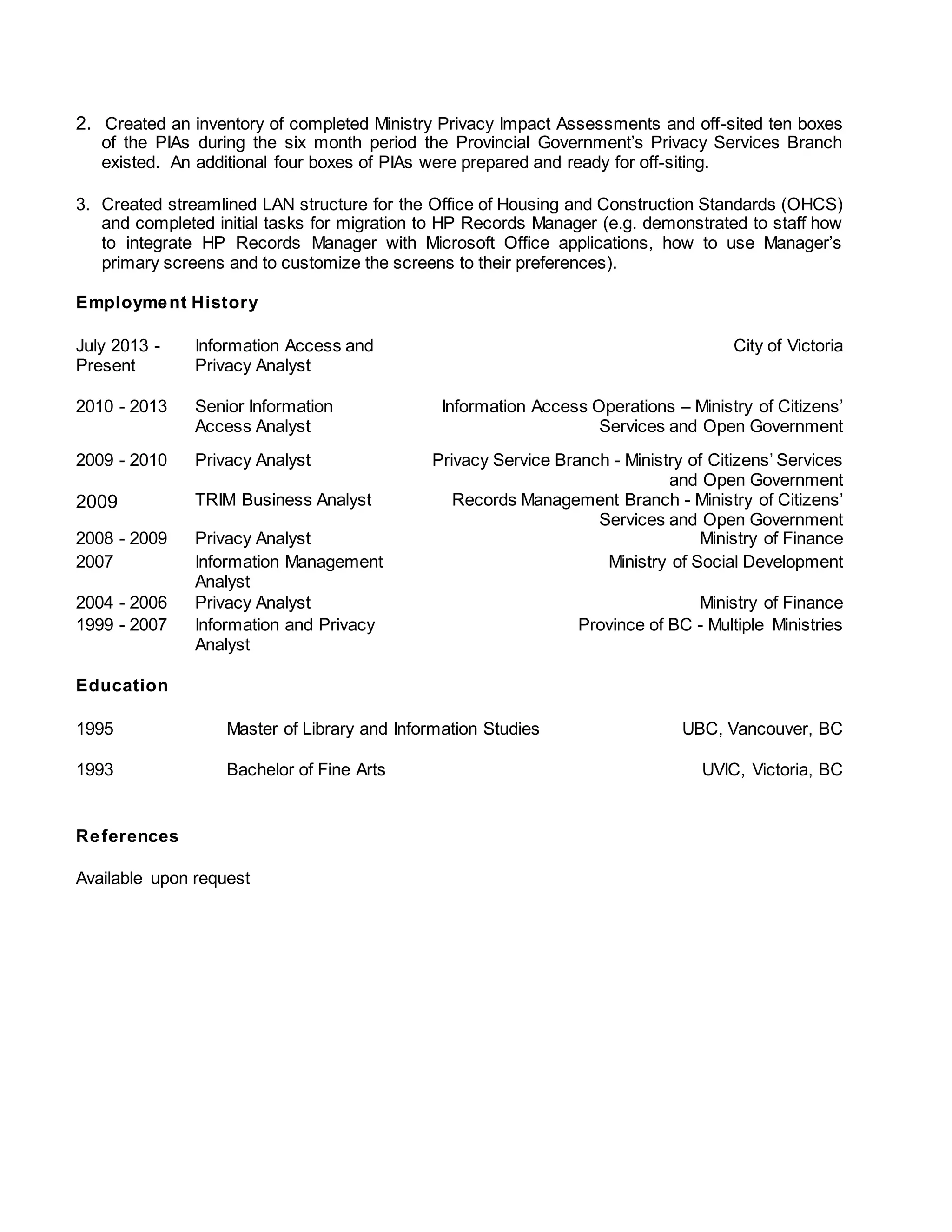 RG resume | DOCX | Technology & Computing